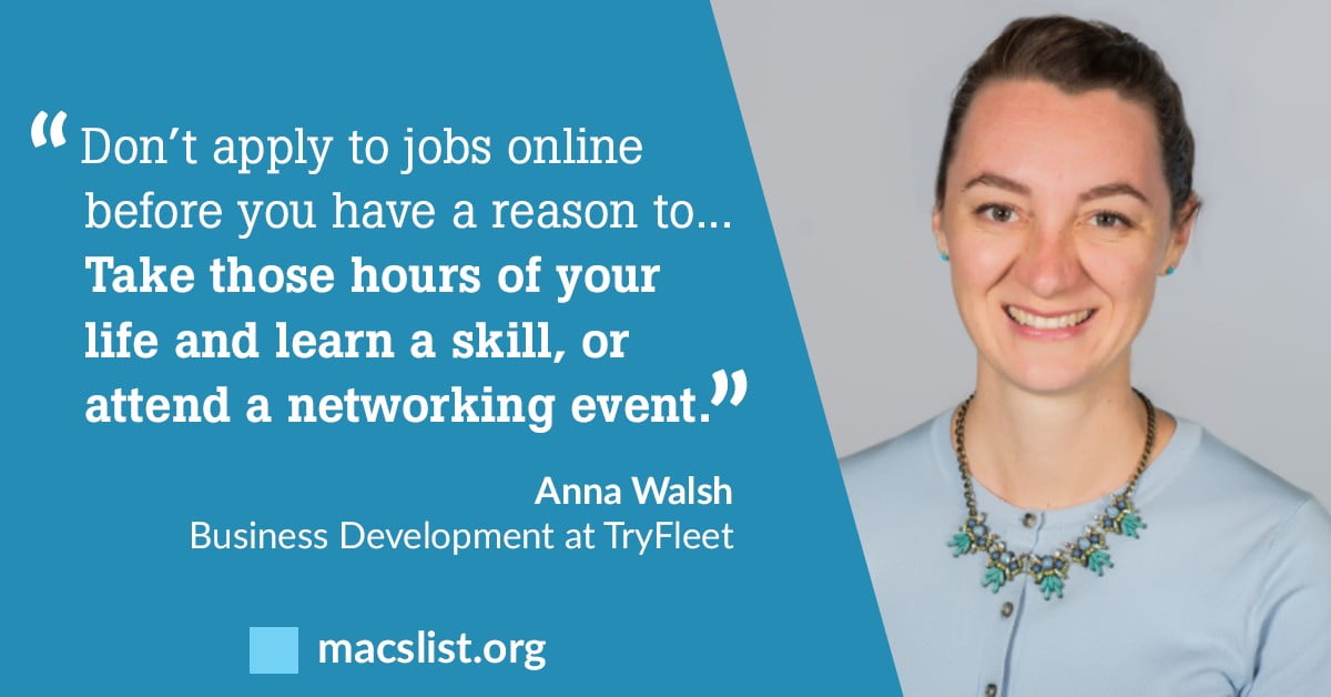 Landing a Startup Job: Anna Walsh's Job Search Success Story - Mac's List