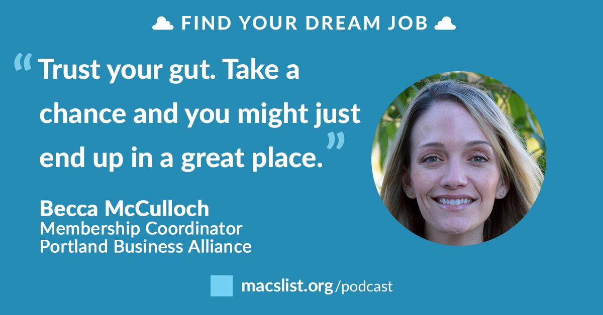 Podcast: Setting Clear Career Goals, with Becca McCulloch - Mac's List